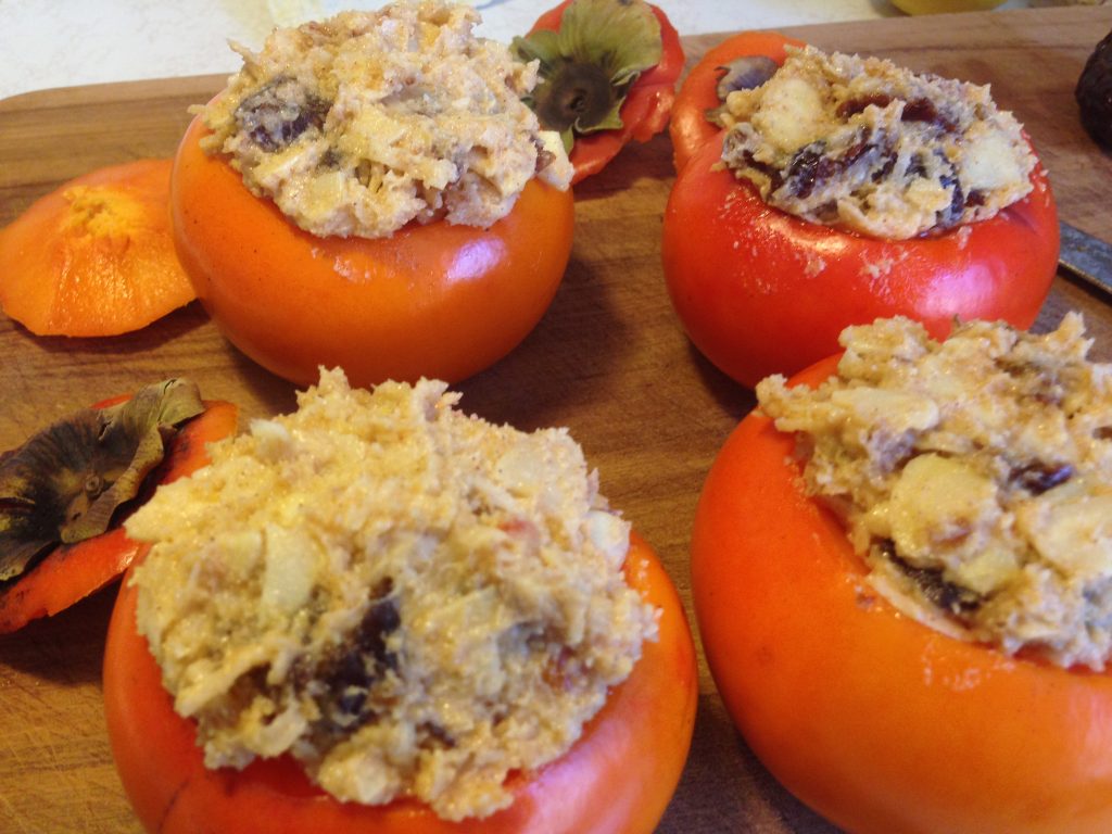 Baked Persimmons with Crumble Topping – Cauldrons and Cupcakes